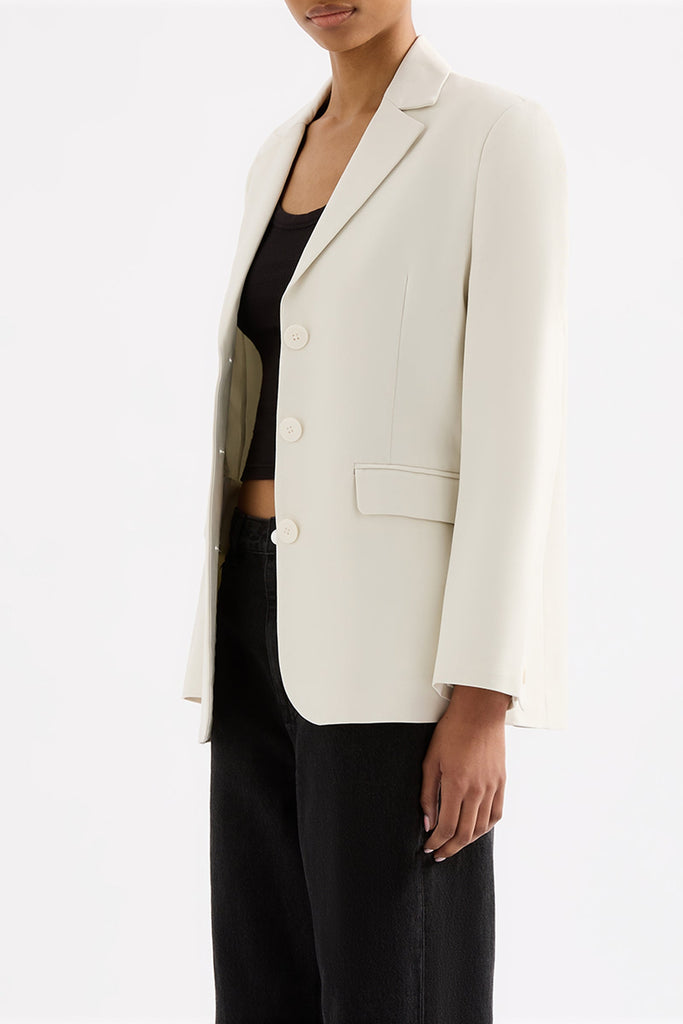 Shop Tait Blazer in Salt | Nude Lucy